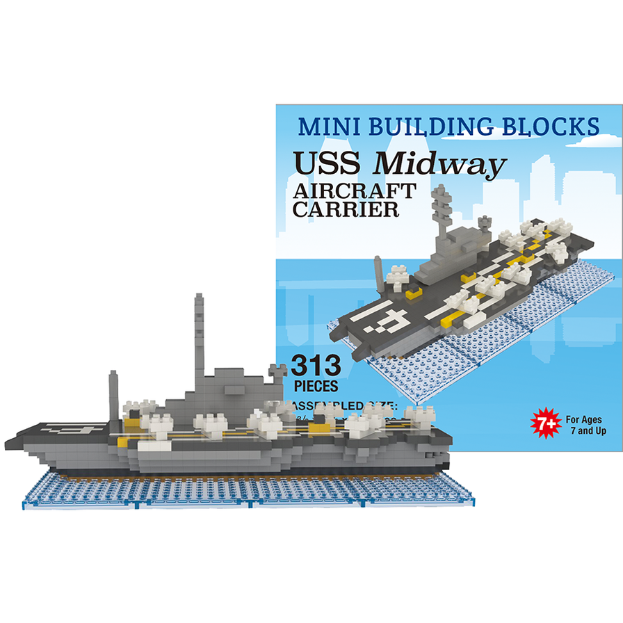 USS Midway Mini Building Set — Muze Merch